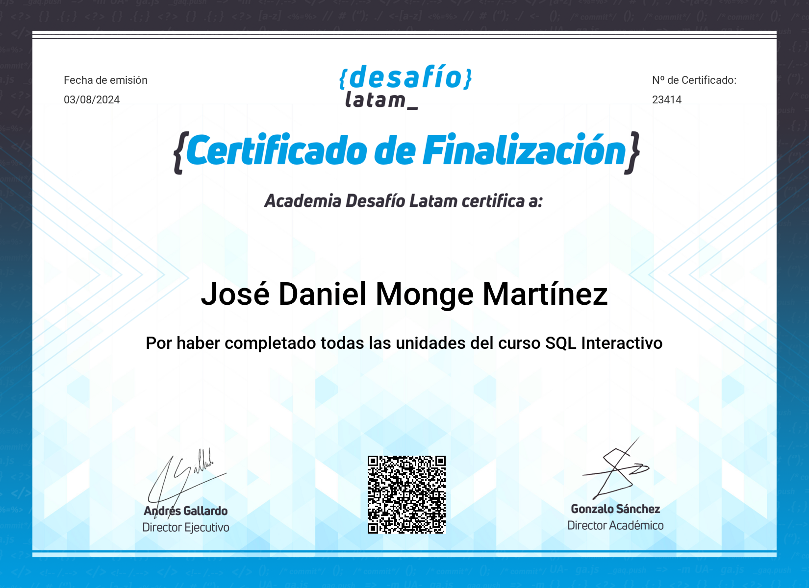 José Daniel Monge - Comunidad de Madrid | LinkedIn